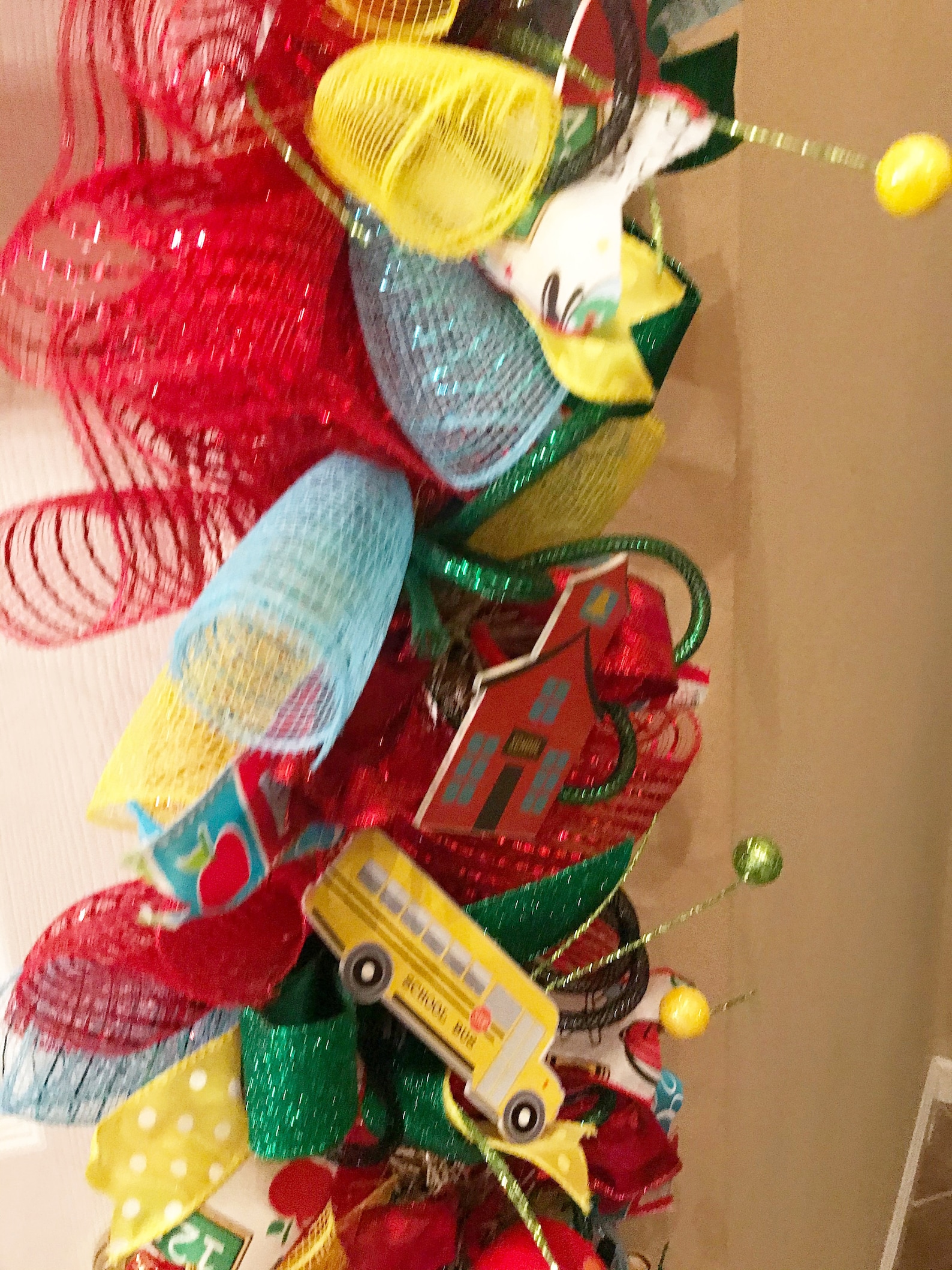 Teacher Appreciation Garland, Back to School, Garland Decor, Deco Mesh ...