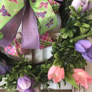 Window Frame Floral Hanger, Spring Decor, Spring Door Hanger, Spring ...