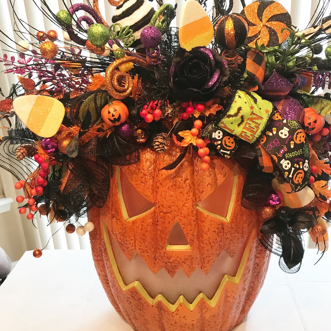 Ready to Ship Lighted Jack O Lantern, Jack O Lantern, Whimsical ...