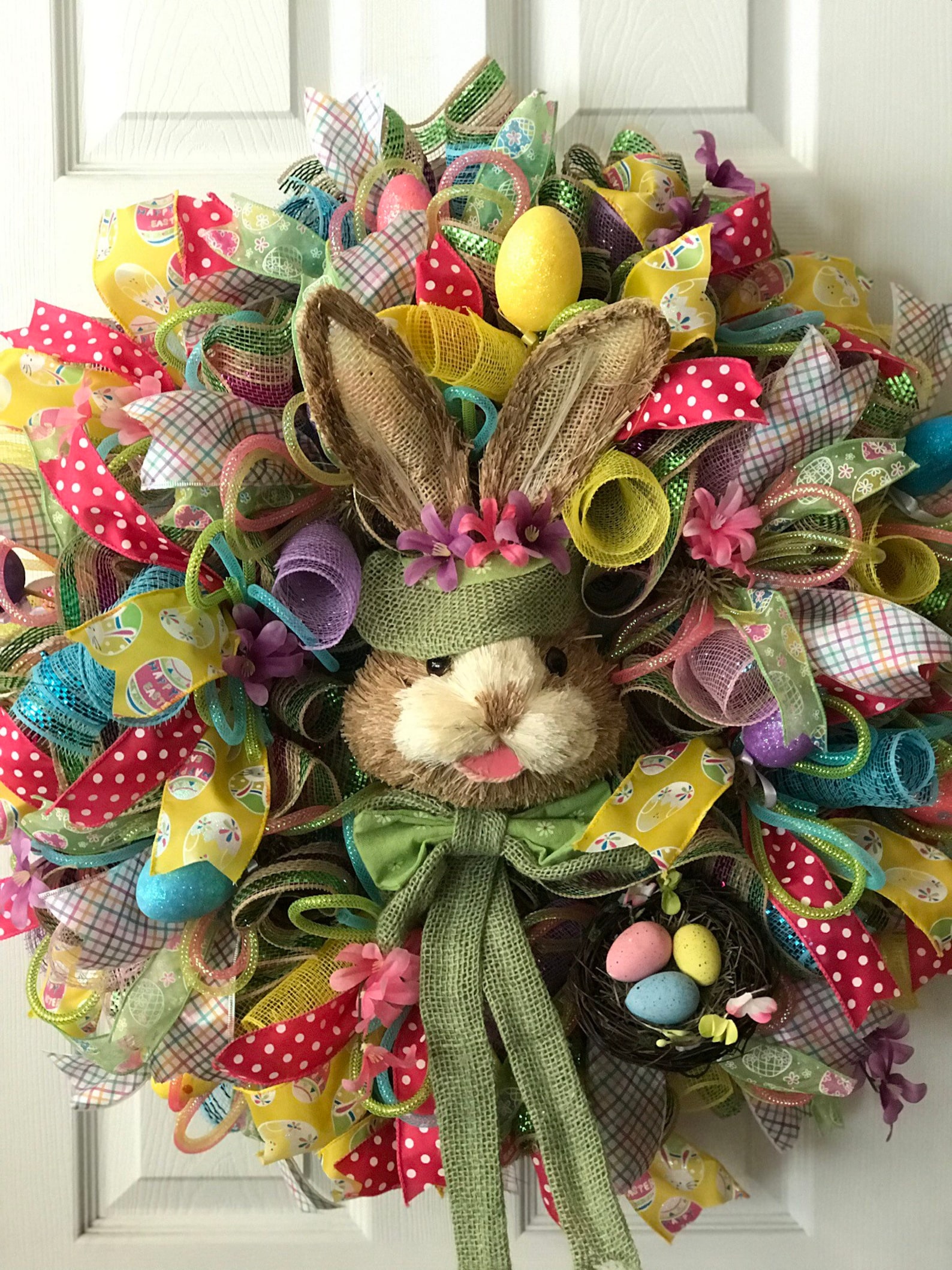 Easter Bunny Easter Decor Easter Wreath Sissal bunny | Etsy