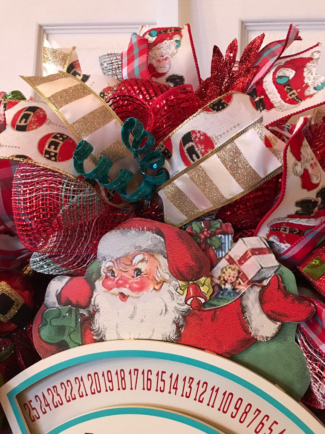 Santa's Countdown to Christmas Christmas Decor Christmas - Etsy