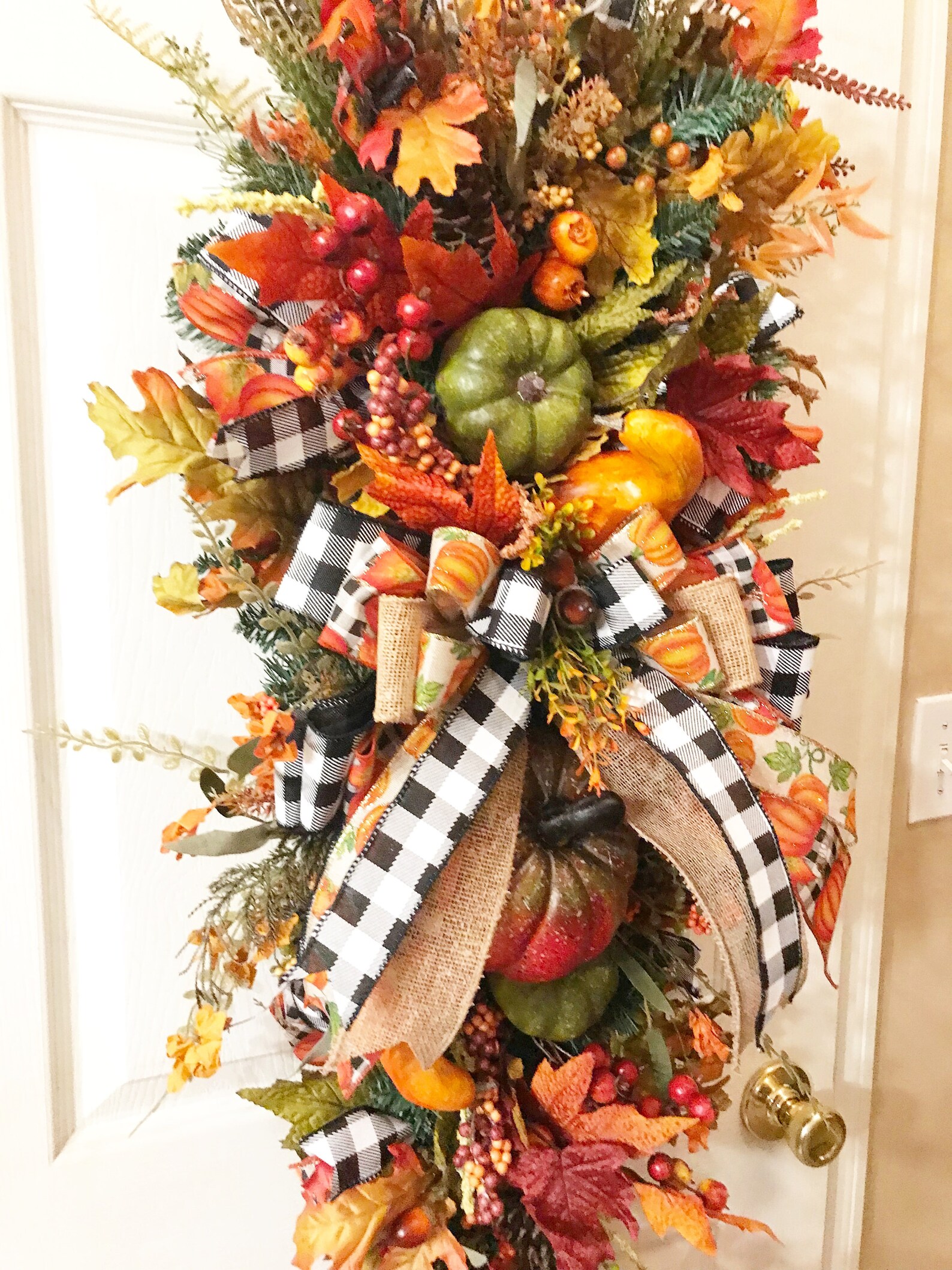 Fall Swag Autumn Swag Pumpkin Swag Harvest Swag Fall - Etsy