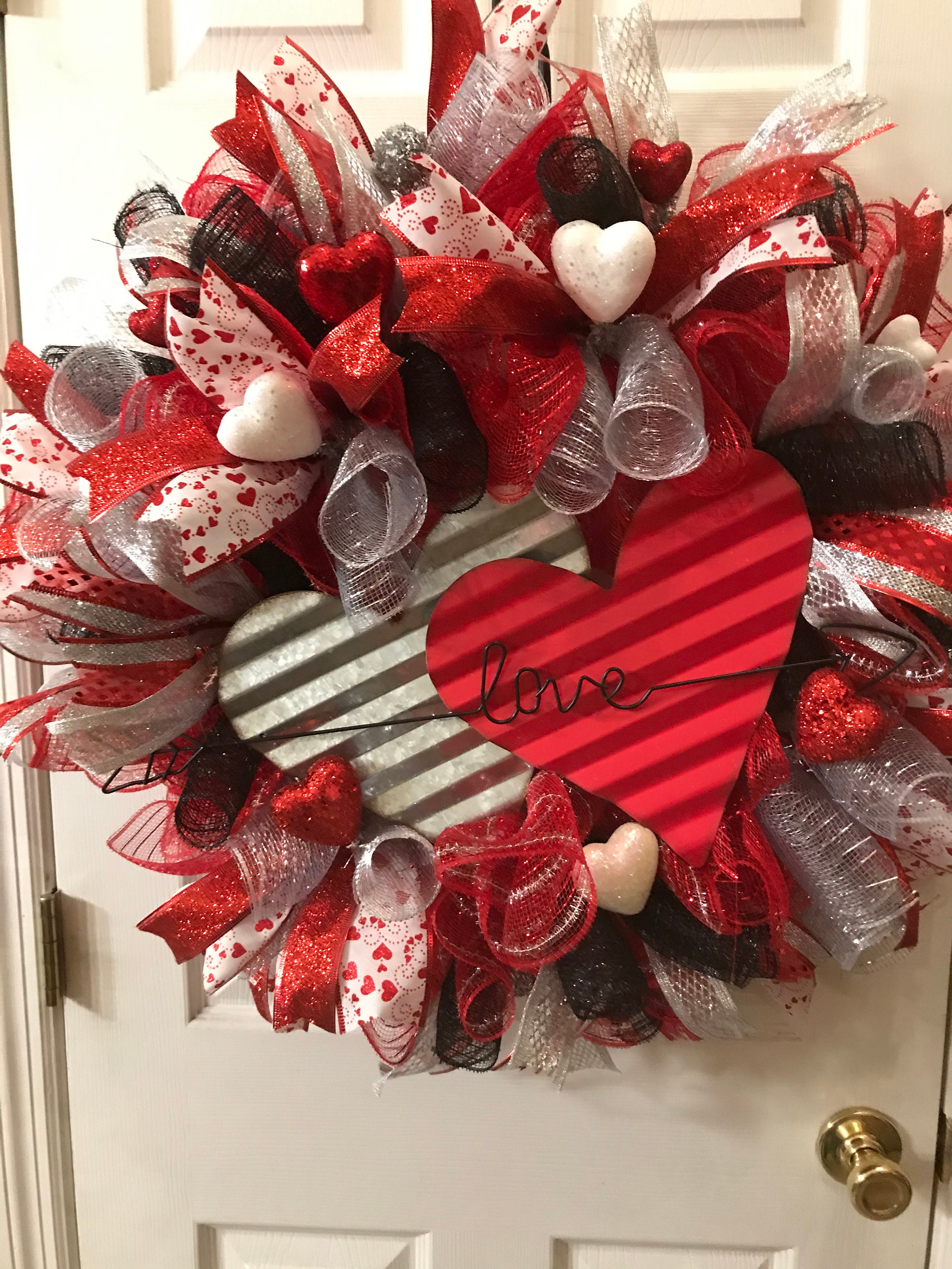 Corona de San Valentín Coronas de San Valentín Corona de | Etsy