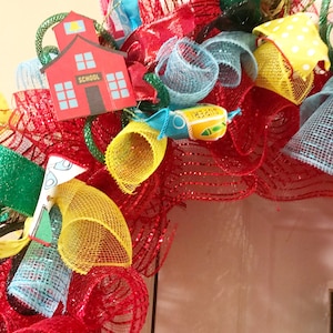 Teacher Appreciation Garland, Back to School, Garland Decor, Deco Mesh ...