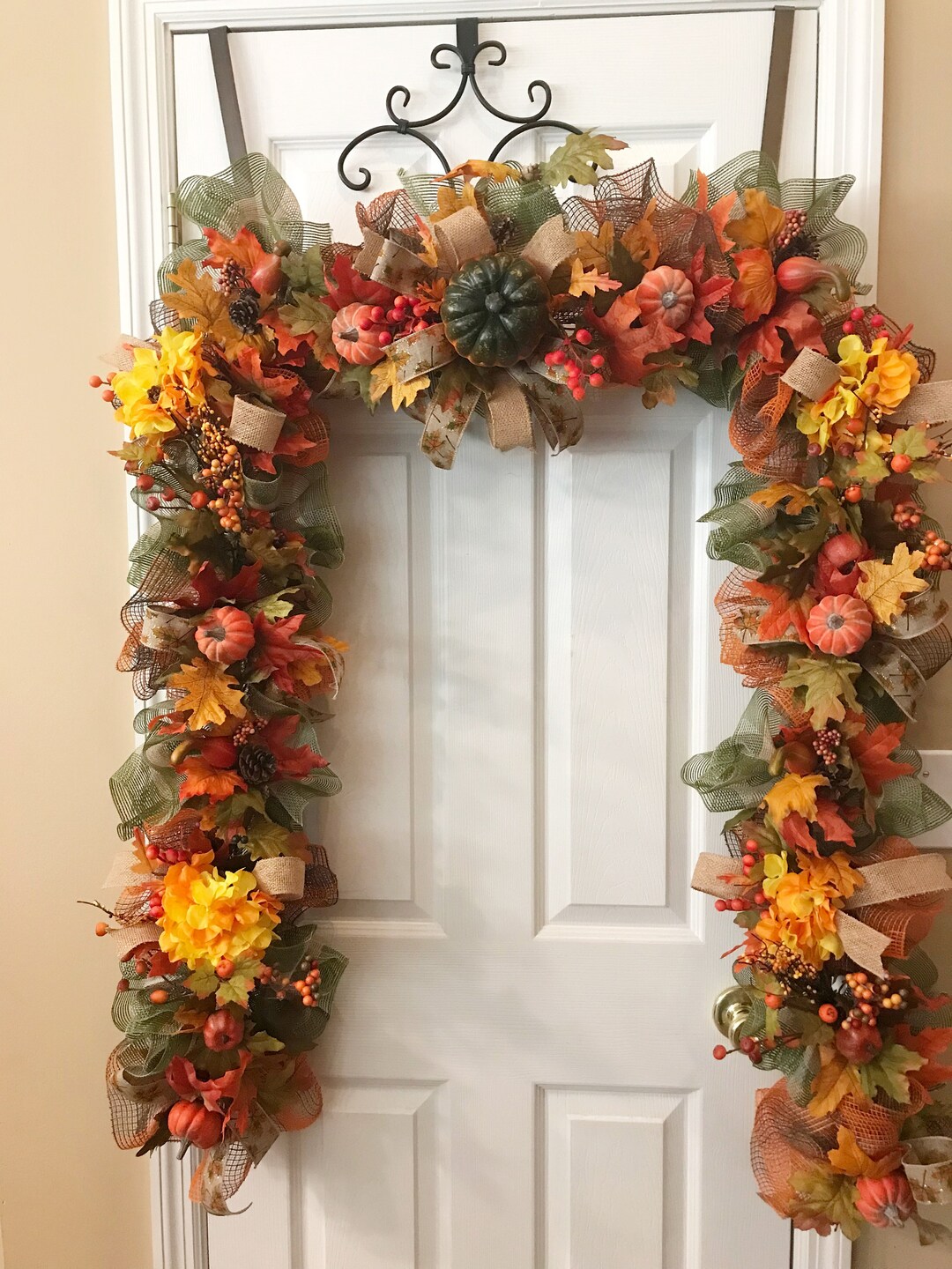 Fall Garland, Mantle Garland, Pumpkin Garland, Harvest Decor, Fall ...