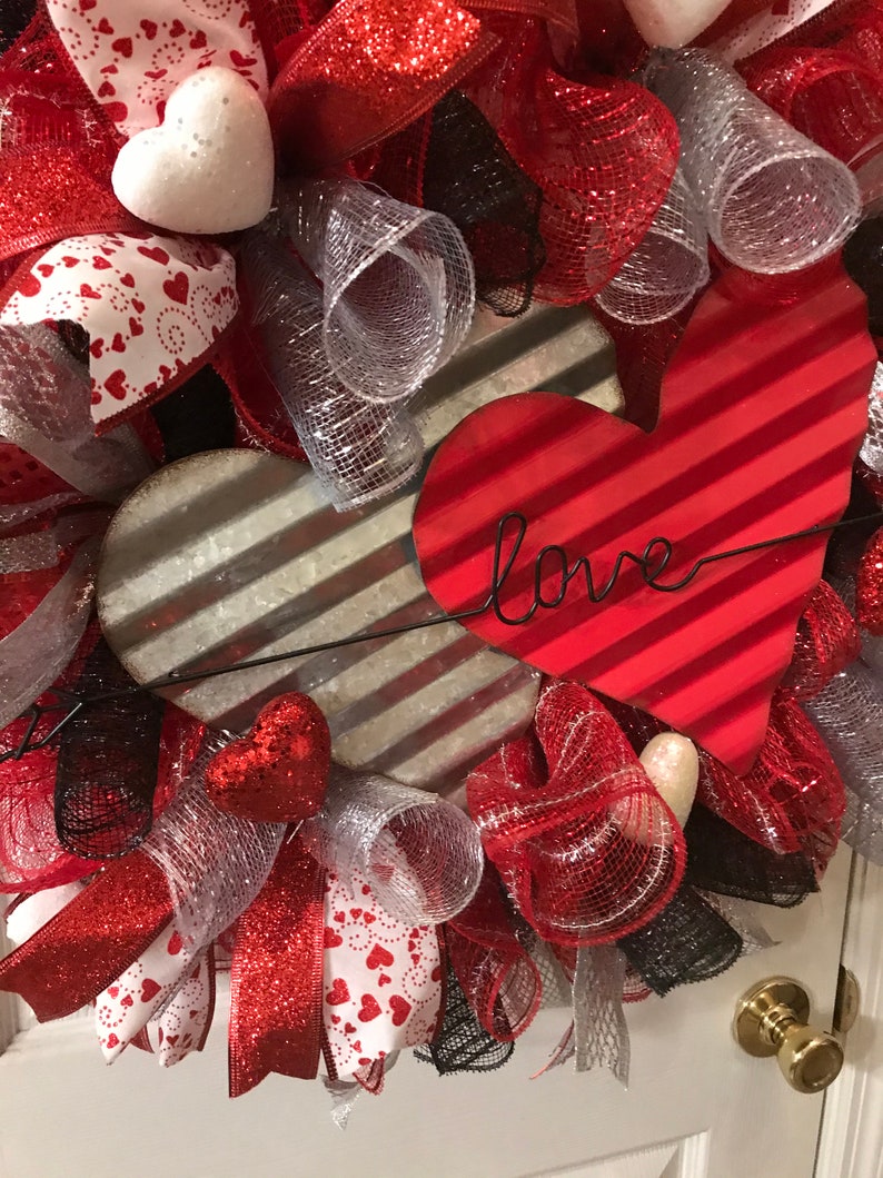 Corona de San Valentín Coronas de San Valentín Corona de - Etsy España