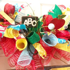 Teacher Appreciation Garland, Back to School, Garland Decor, Deco Mesh ...