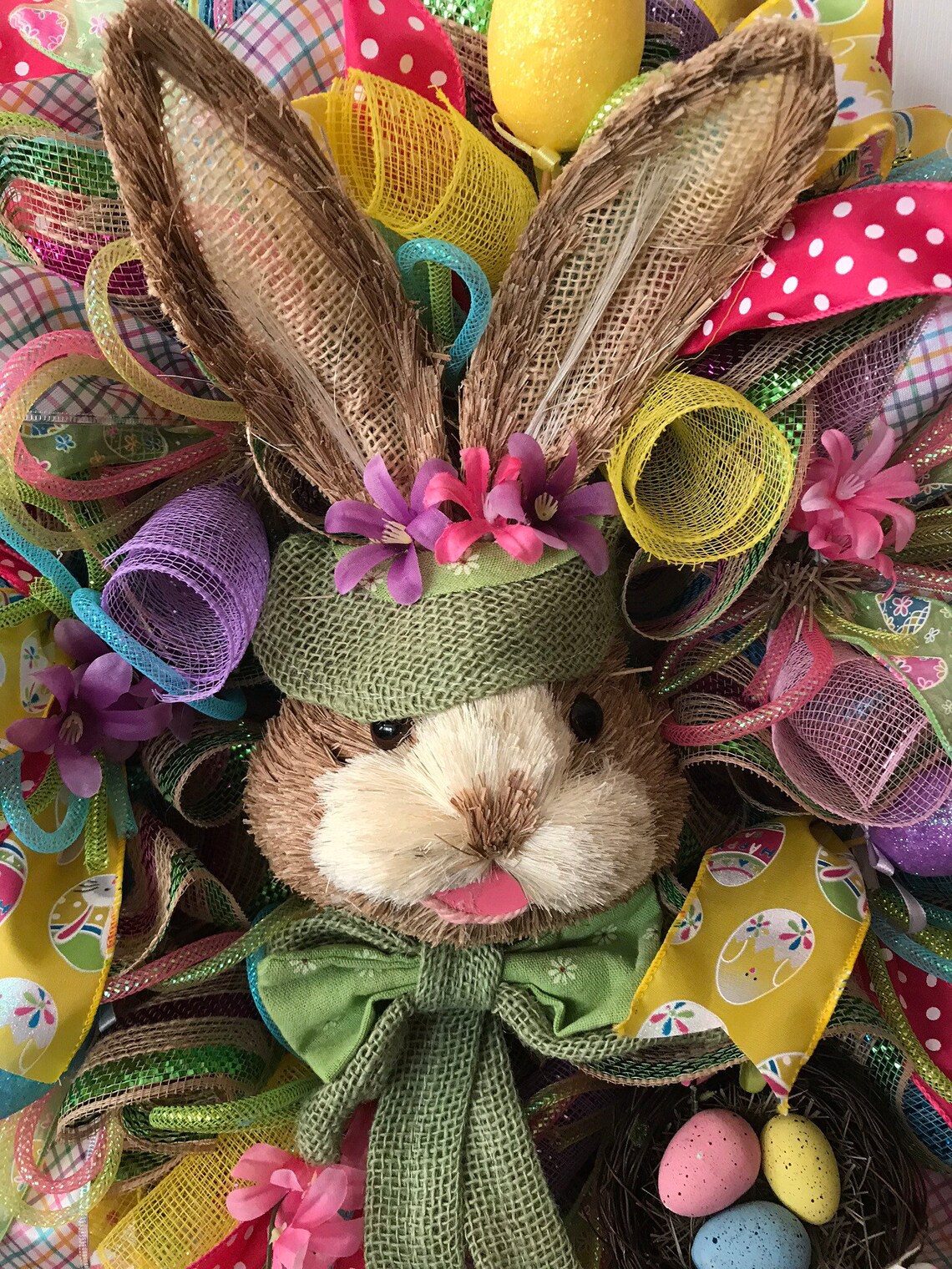 Easter Bunny Easter Decor Easter Wreath Sissal bunny | Etsy