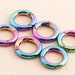 12pcs High Quality 20mm Bronze O Rings Opening Keyring Spring Metal O ...