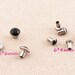 Tiny Rivets for Leather Craft ,black Studs for Leather Craft ,charm ...