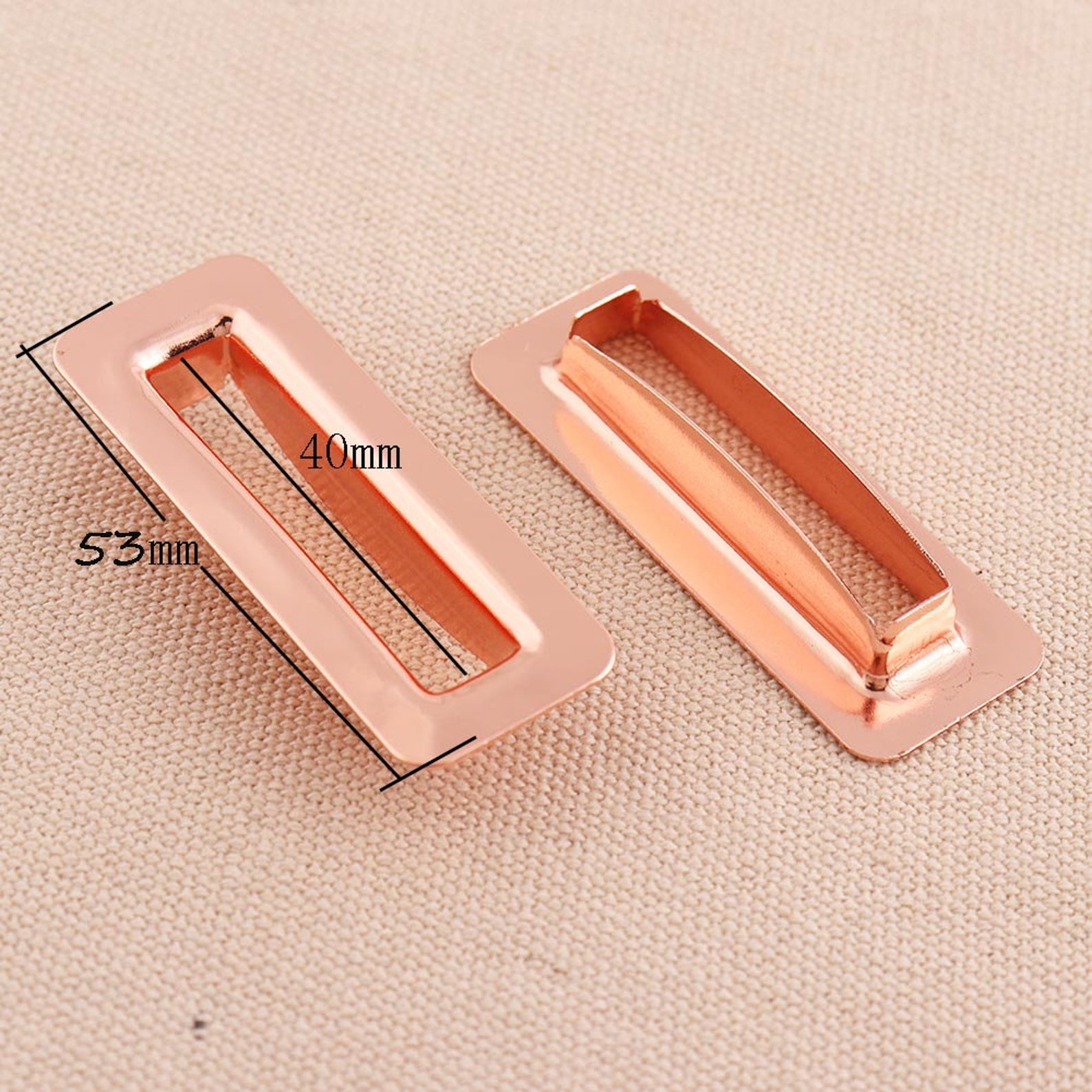 Rose Gold Eyelet Rectangle Grommet Eyelet With Washers for - Etsy