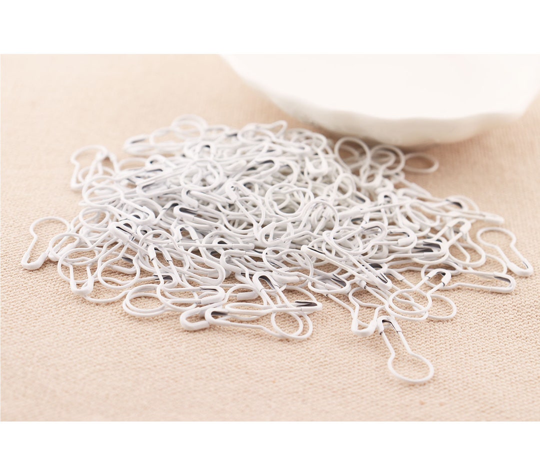 100pc Garment Safety Pins 21*9mm White Whole Price Bulb Safety Pins ...