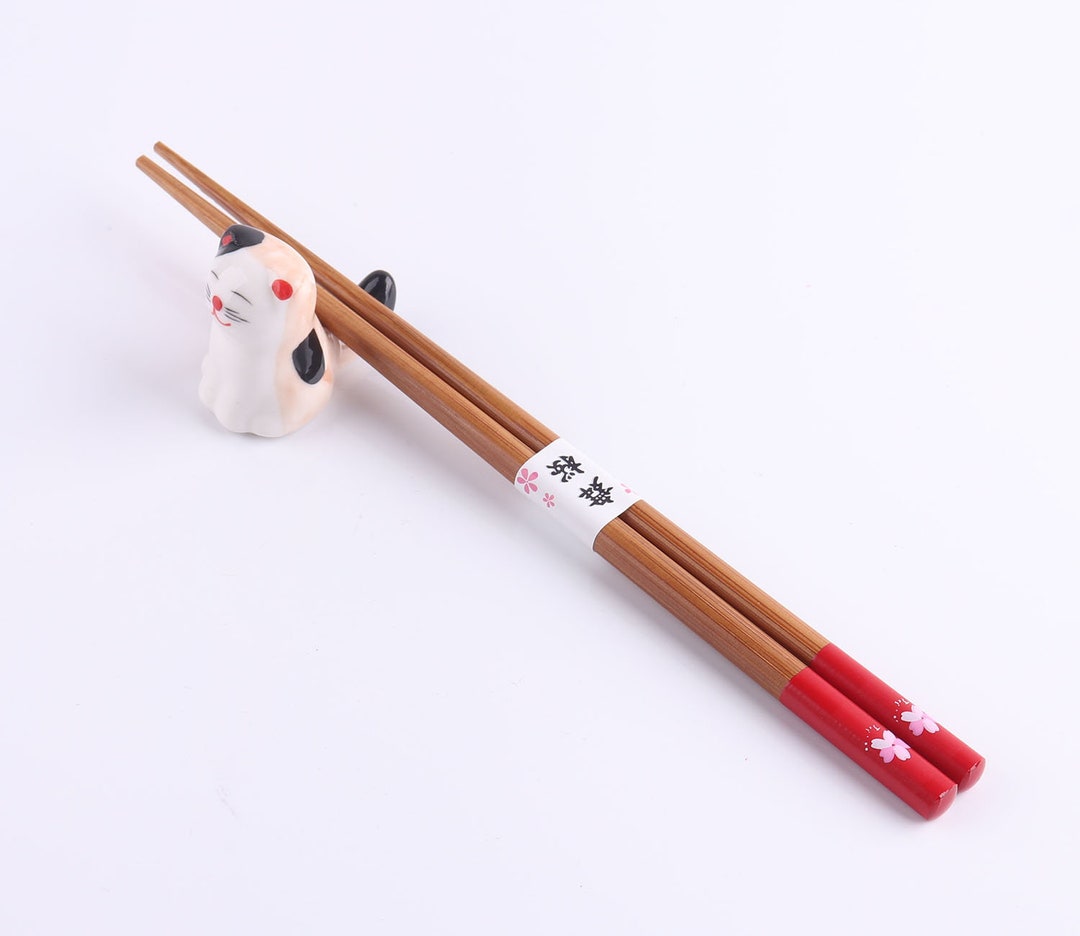 2 Pairs Red Chopstick,flower Pattern, Japanese Style Chopsticks ...