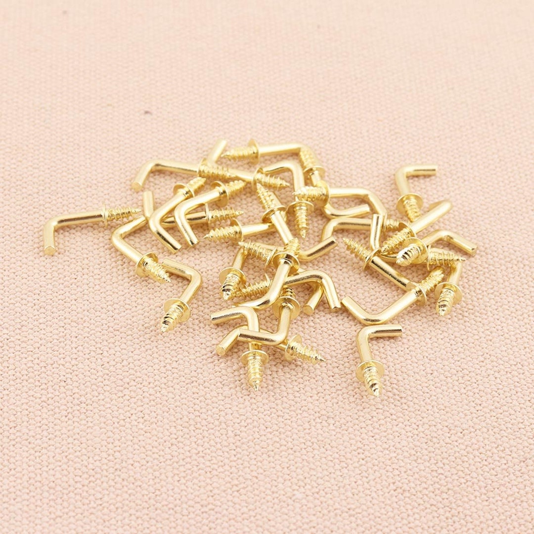 30pcs Screw Hook,metal Connector Screw,gold DIY Hardware Accessory ...