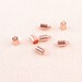 50pcs 4mm Inner Size End Cap Rose Gold Caps for Leather Chain,cord Ends ...