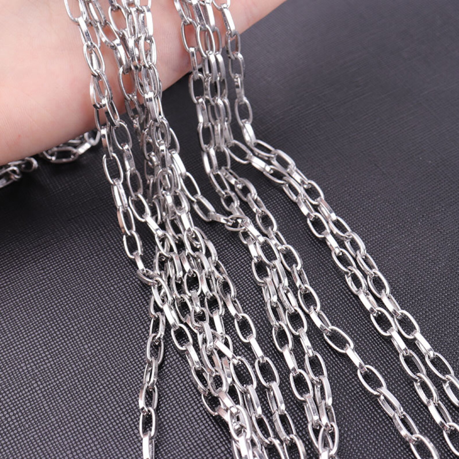 1 Foot 95mm Silver Chain Link Bag Link Chain Chunky Chain | Etsy
