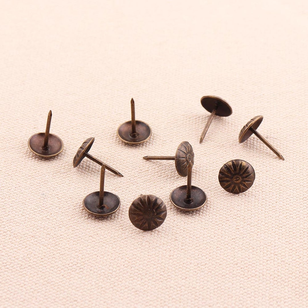 30pcs 11mm Upholstery Tacks Flower Box Tacks Decoration Screw Fastener ...