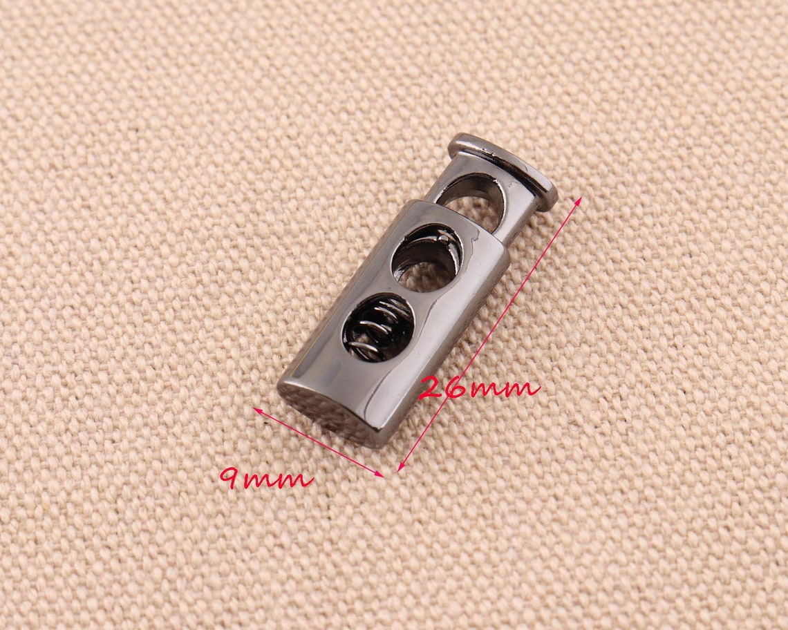 10pcs Gunmetal Alloy Spring Cord Locks cord Stopper paracord | Etsy