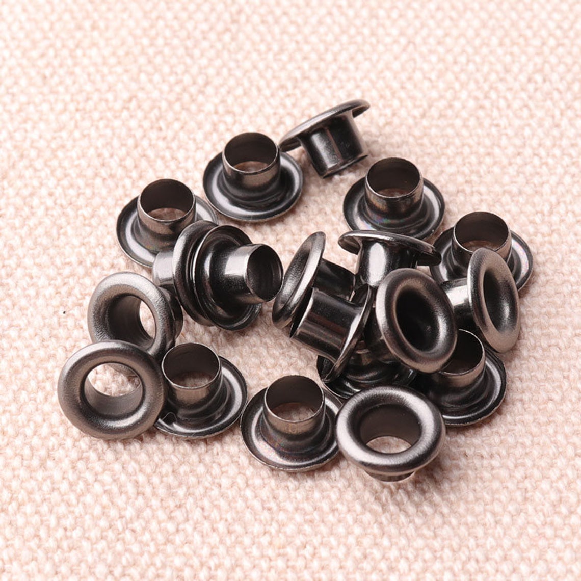 100pcs Gun Black Eyelets Grommets 8mm Grommet Eyelet for Bead - Etsy