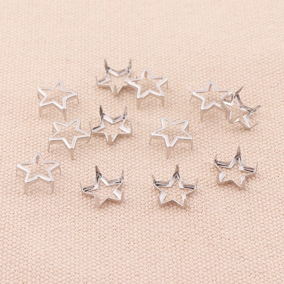 200pcs Rivets Nailhead Spots Star Shape Studs Claw Rivets 4 | Etsy