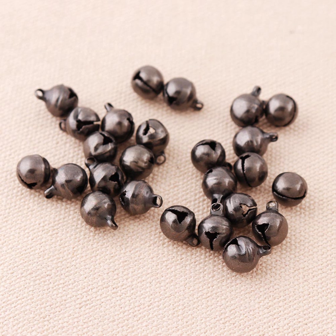 50pcs Black 8mm Jingle Bells Small Jingle Bells Tiny Mini - Etsy