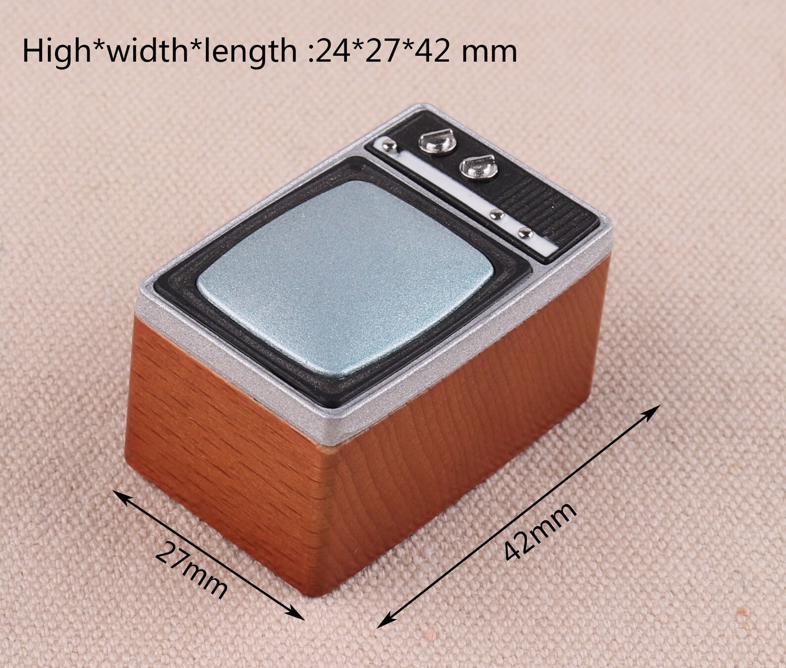 Dollhouse Miniature TVMini Vintage TelevisionFrench | Etsy