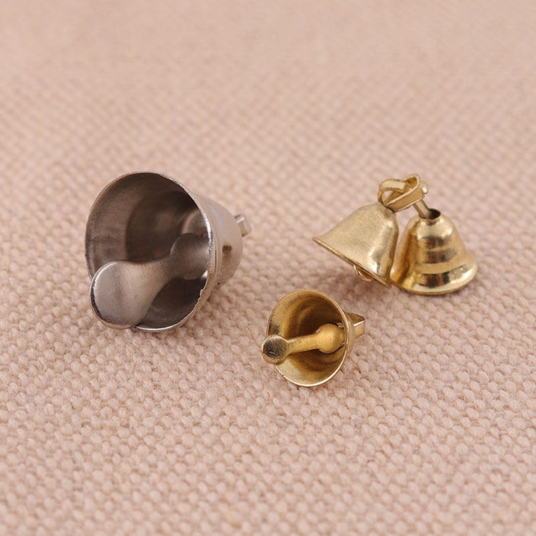 24pcs Jingle Bells Gold Small Jingle Bells Tiny Church Bells Christmas ...