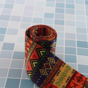 50mm Wide 2inch Colorful Webbing Chinese Style Fashion Nylon Cotton ...