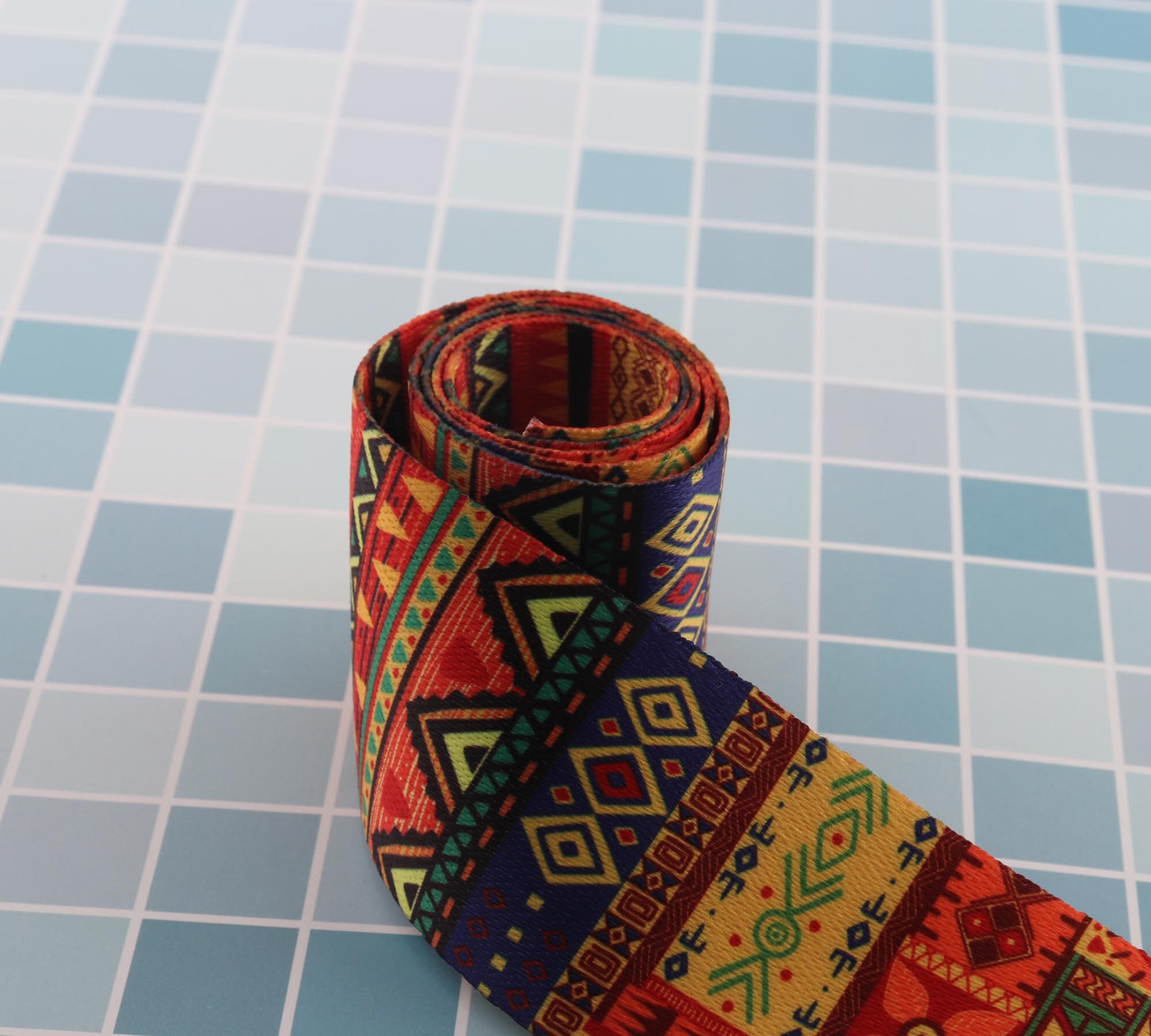 50mm Wide 2inch Colorful Webbing Chinese Style Fashion Nylon Cotton ...