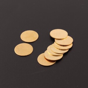 10pcs 1/2 Round Copper Tags Stamping Disc Blanks Enameling Blanks ...