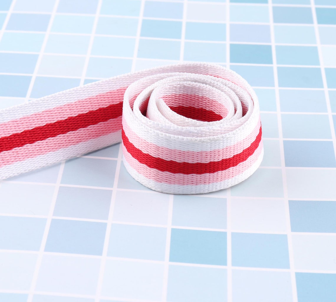25mm 1inch Striped Webbing Nylon Colorful Key Fob Webbing - Etsy