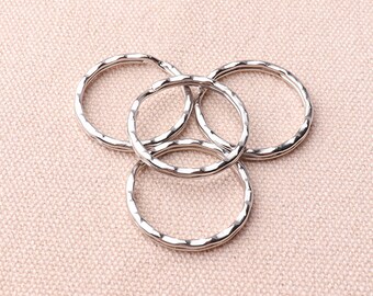 Gunmetal Metal Key Rings Split Rings Circle Key Rings - Etsy