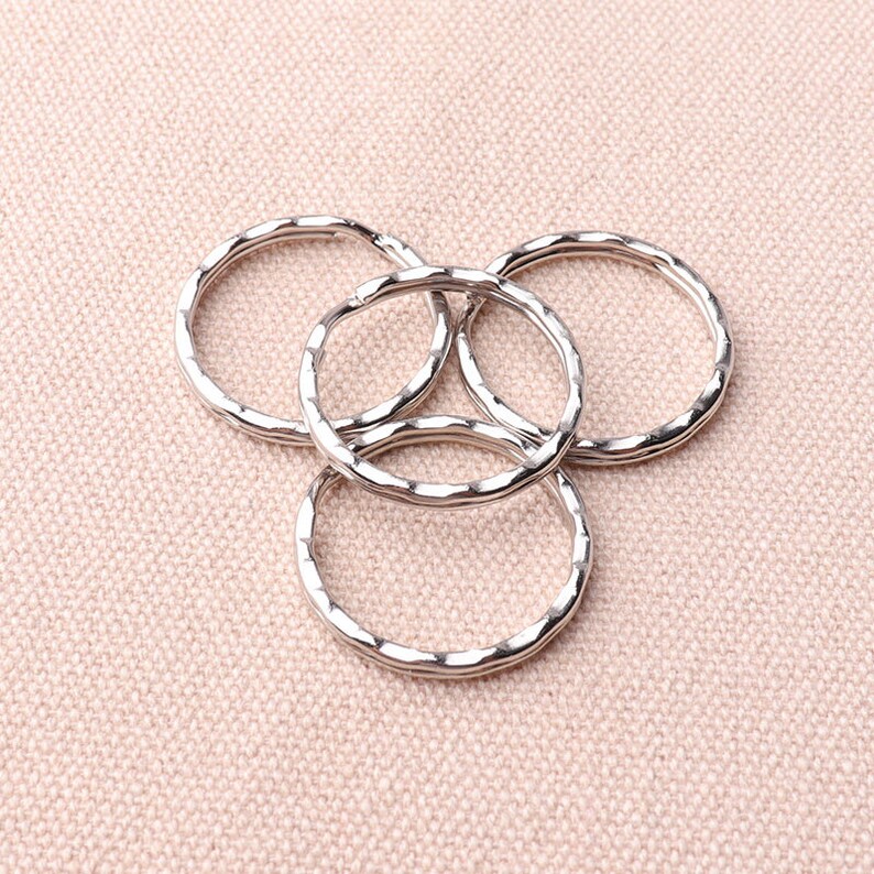 25mm Silver Round Key Rings Keychain Rings Split Ring Keyring - Etsy