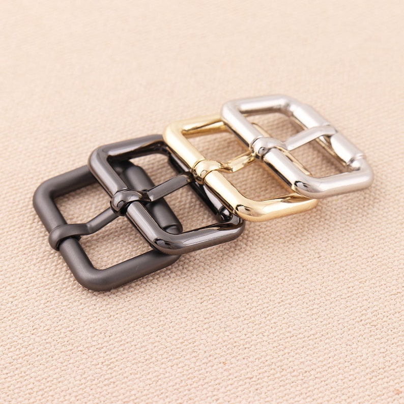 Single pin buckle rectangle single Prong Buckle Alloy center | Etsy