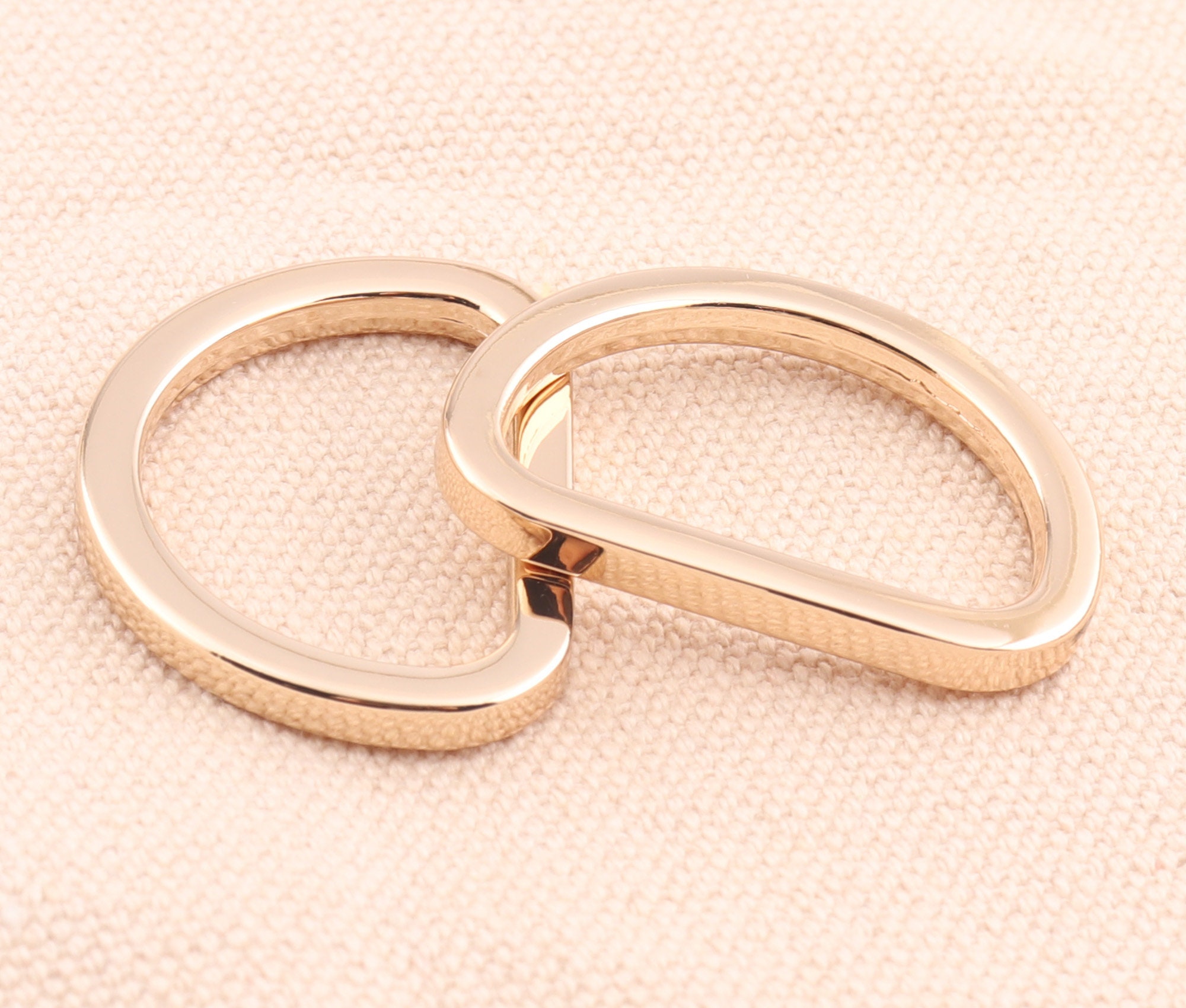 1 Inch25 Mmflat Metal D-ring Purse Loop Leather Craft-half - Etsy