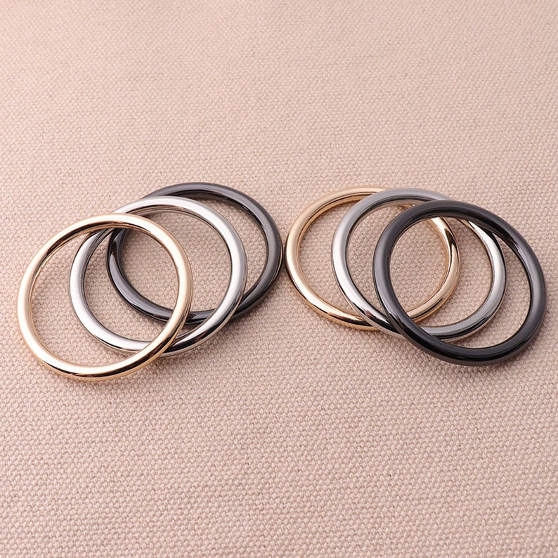 6pcs High Quality Alloy Ring 36mm/22mm Round Rings Sliver - Etsy
