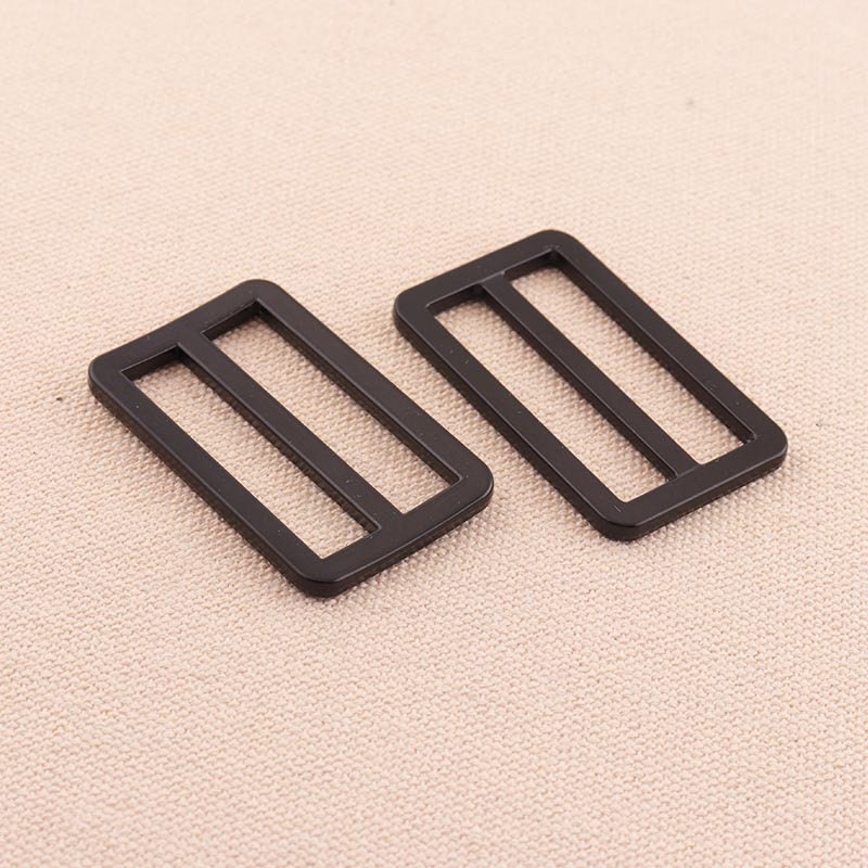 Black Adjuster Slide Buckle 38mm Loop Inner Bag Strap Adjustable ...