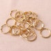 20mm Split Key Ring 15pcs Gold Key Chain Double Loops Split Keyring ...