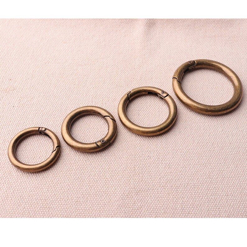 4pcs High Quality Metal O Rings Opening Keyring Spring 44mm 35mm 31mm ...