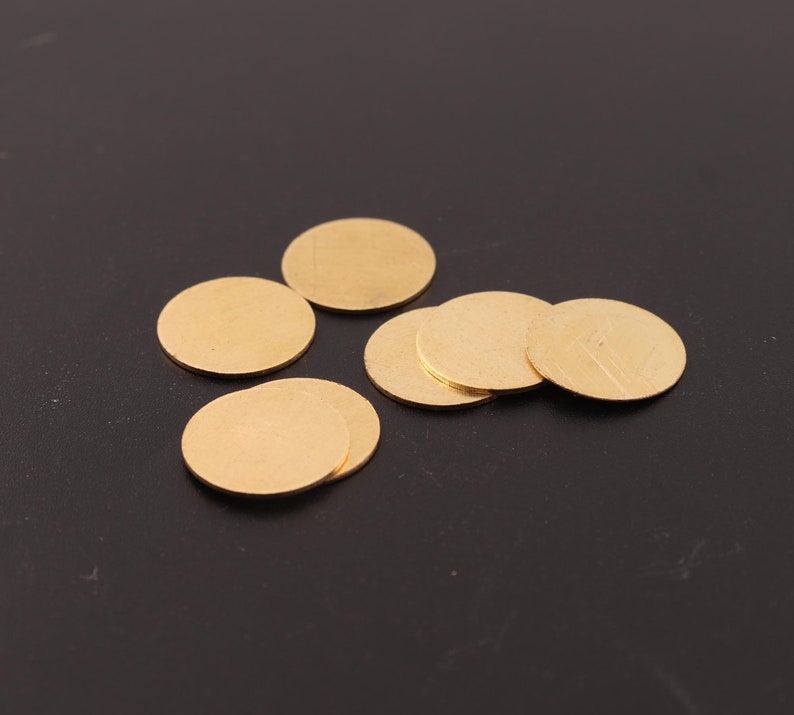 10pcs 1/2 Round Copper Tags Stamping Disc Blanks | Etsy