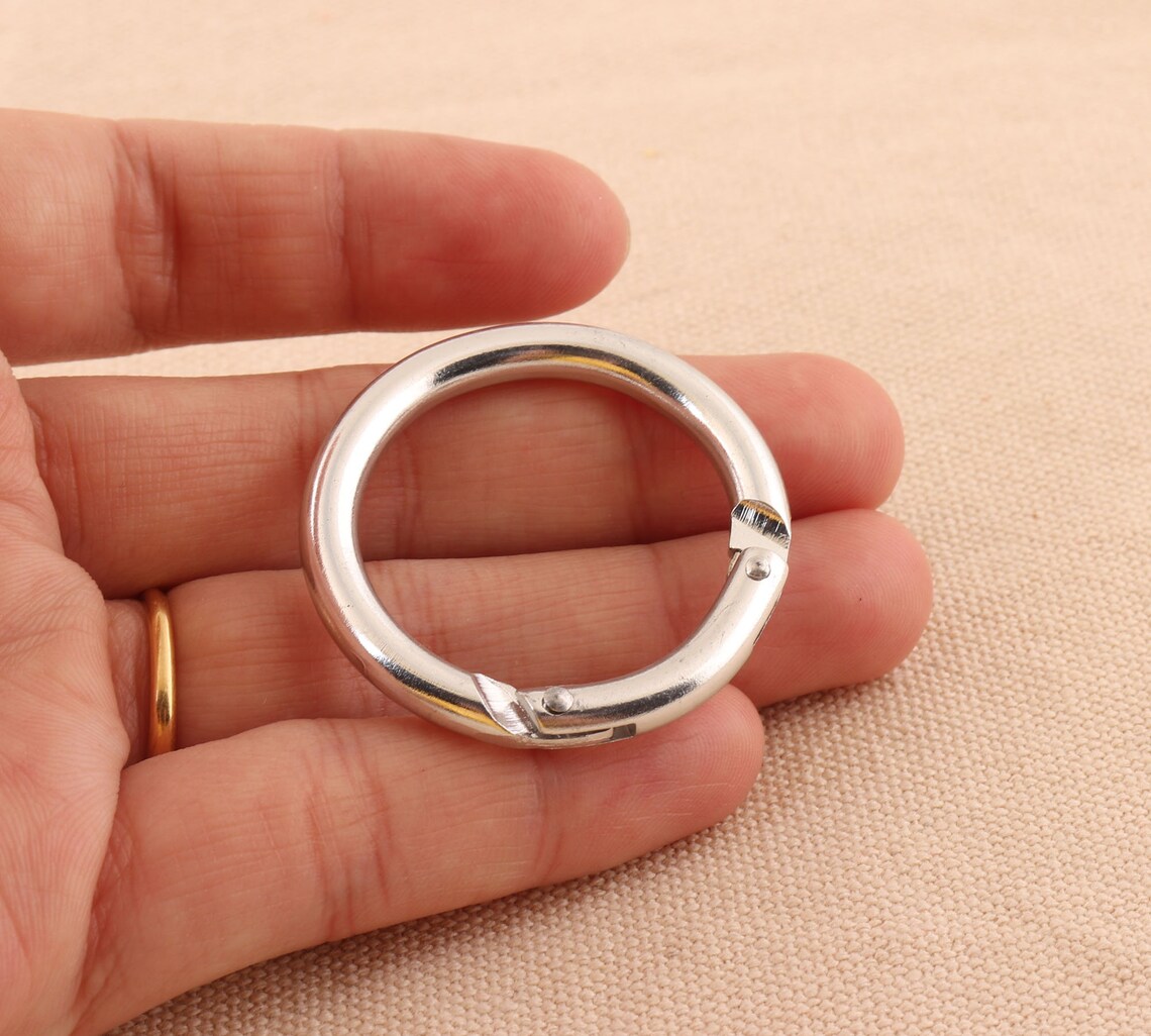 10pcs 38mm Outer Spring Ring Aluminum Alloy Silver Color - Etsy