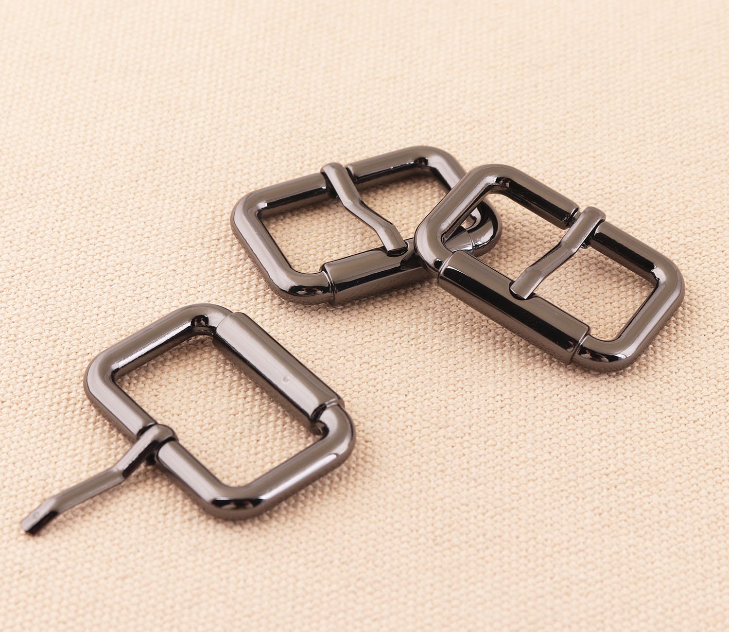 1'' Black Pin Buckle Rectangle Single Prong Buckle - Etsy UK