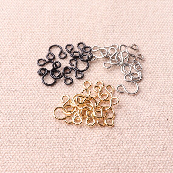 Large Hook And Eye Fastenings For Clothes Ymapinc 100Pcs Silver Hook ...