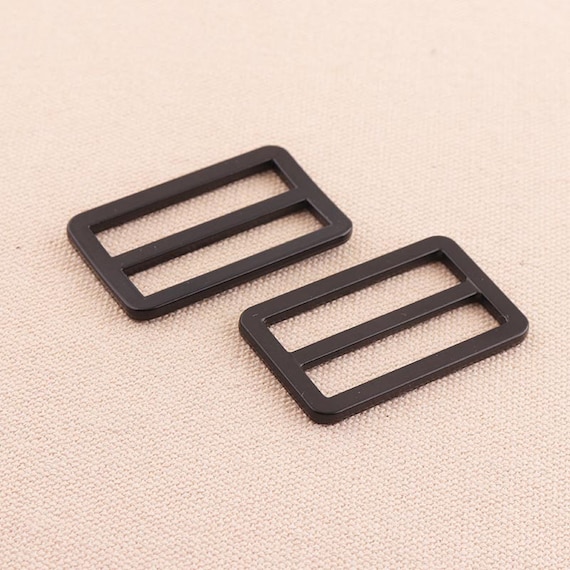 Hebilla deslizante del ajustador negro 38mm Loop correa - Etsy España