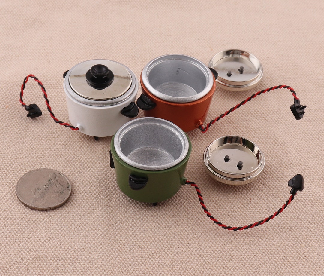 Miniature Cooker Rice Cooker,dollhouse Miniatures Kitchen Restaurant ...