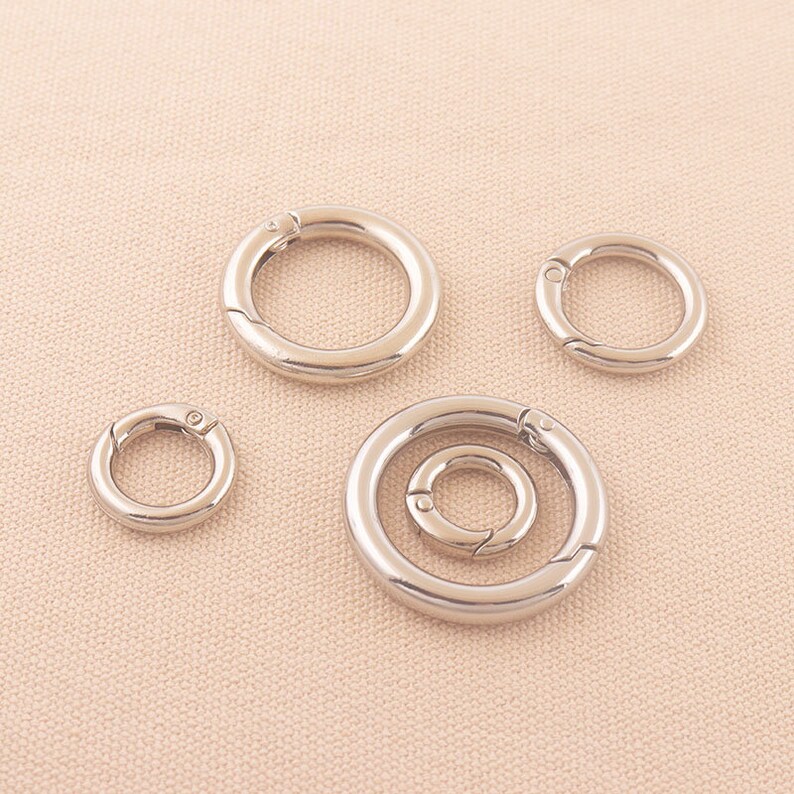 10pcs Spring Gate Ring Silver O-rings Metal O Rings Spring - Etsy