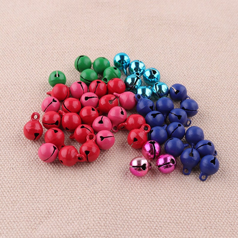 50pcs Jingle Bells Small Bells Colorful Bells 10mm Christmas - Etsy