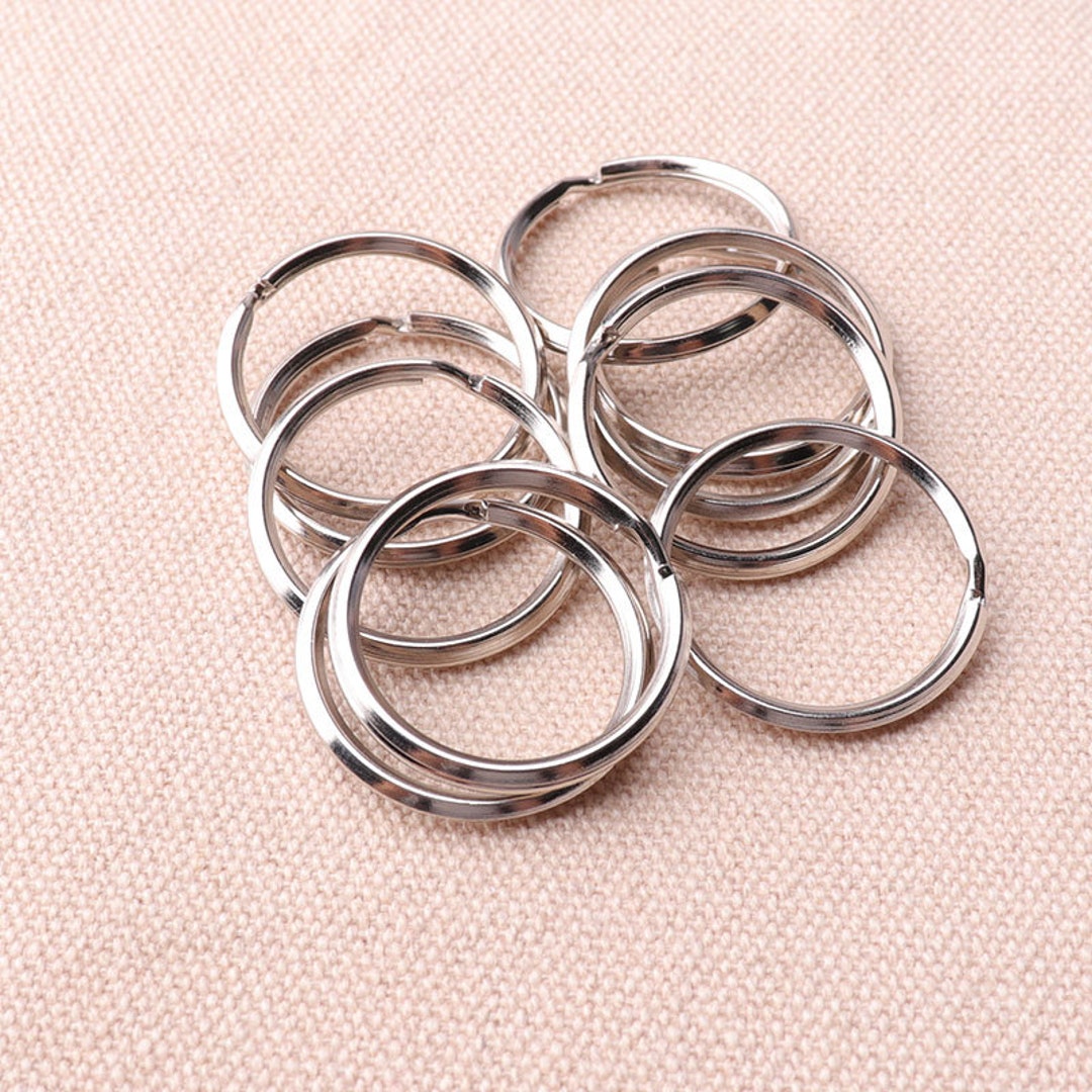 25mm Silver Split Rings Key Rings Keychain Rings Split Rings Key Rings ...