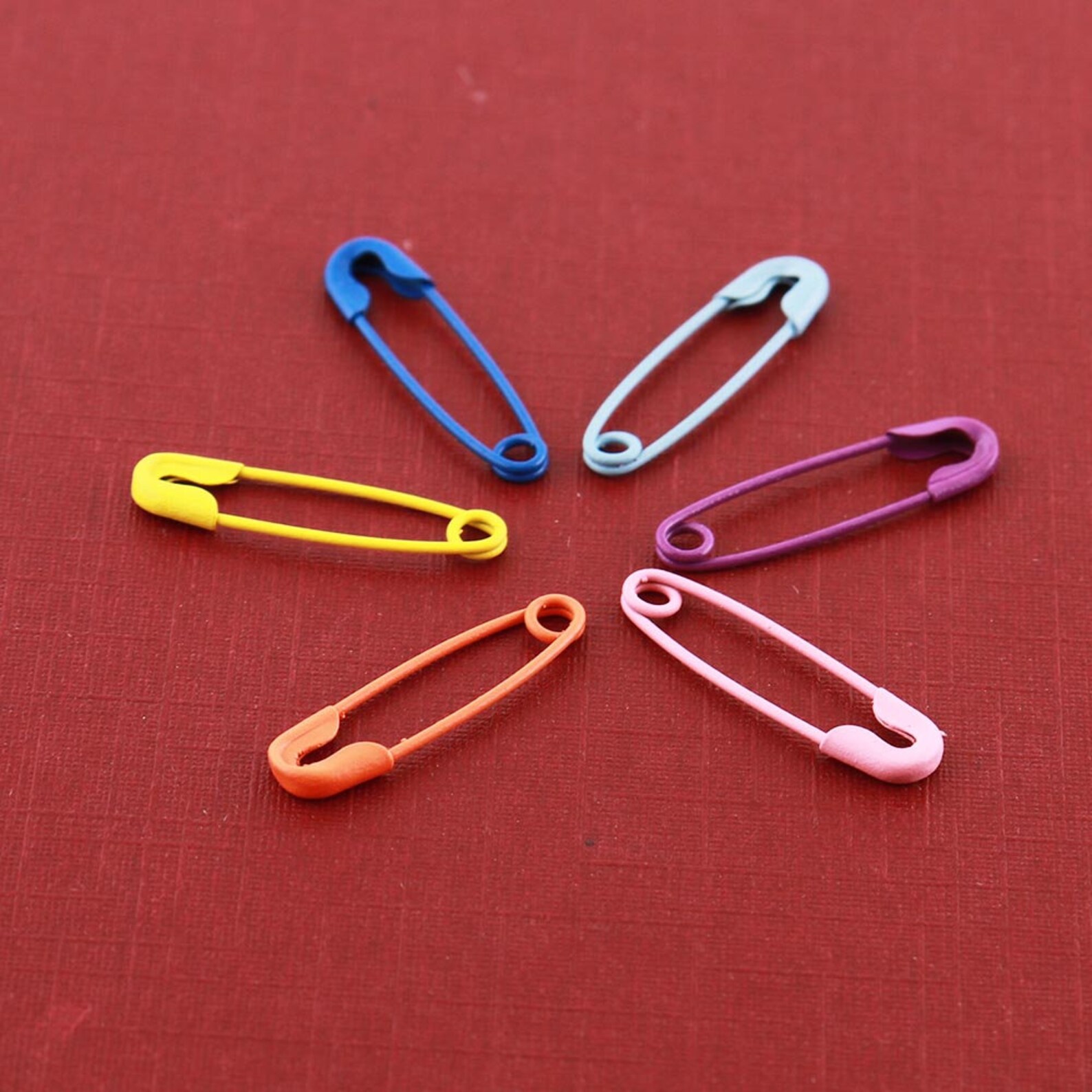 Colorful Small Safety Pins Blue Clothing Pins 19mm Metal - Etsy