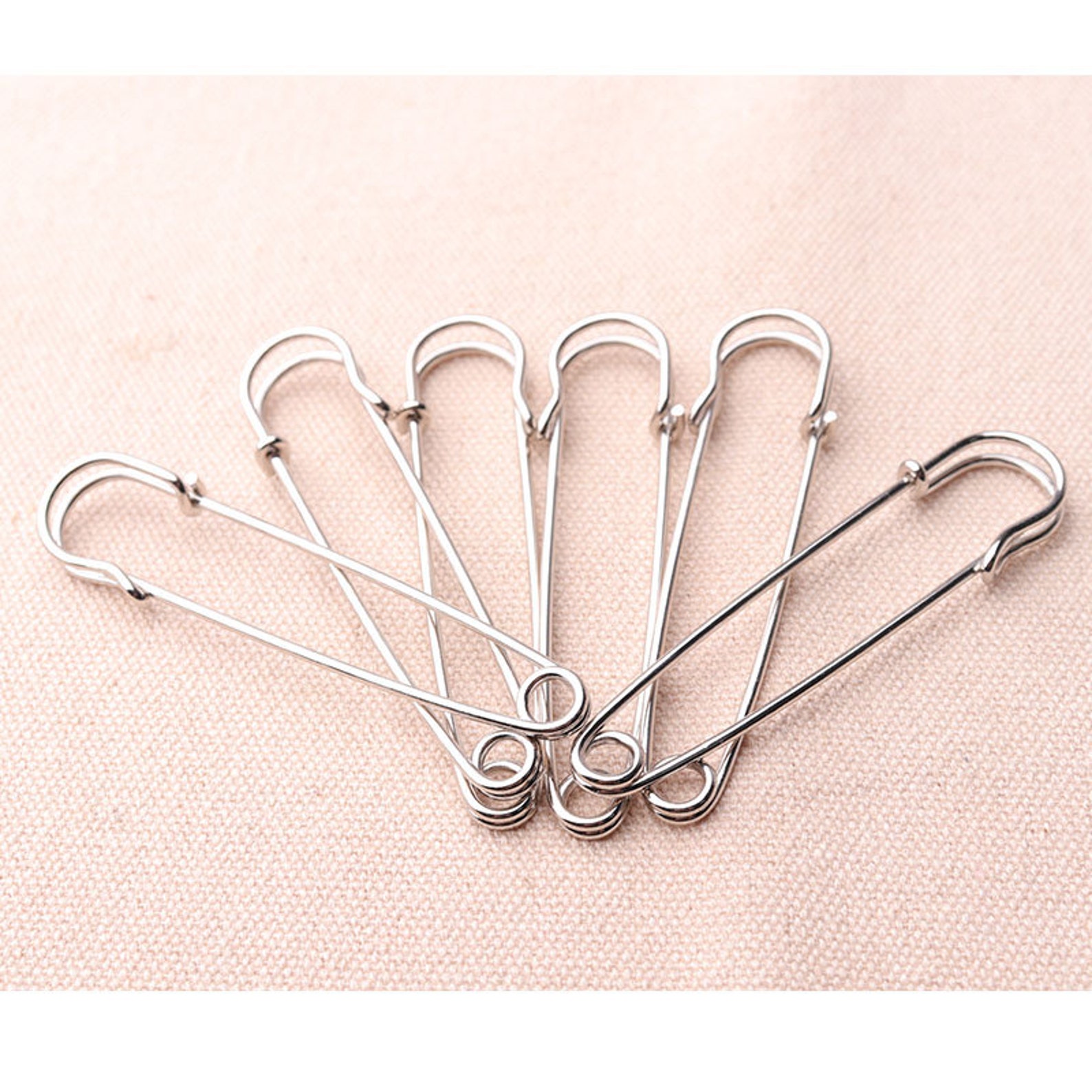 10pcs Jumbo Safety Pins 70mm Large Pin Brooch Kilt Pins Silver - Etsy